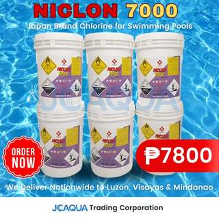 Genuine NICLON 7000, Japan brand, 70% Chlorine for Swimming Pool 40kgs ...