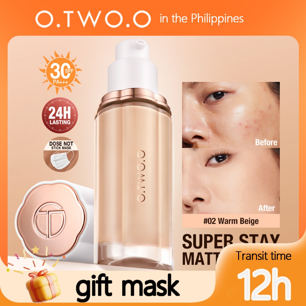 O.TWO.O Waterproof Face Foundation Oil-control Liquid Foundation ...