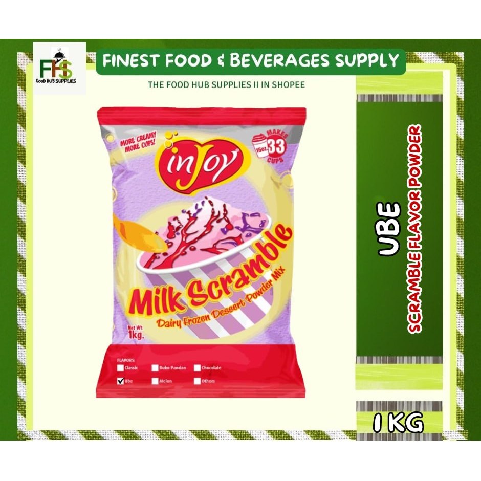 InJoy Ube Ice Scramble 1KG | Shopee Philippines