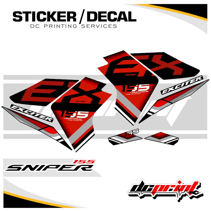 YAMAHA SNIPER 155 EXCITER DECALS | Shopee Philippines