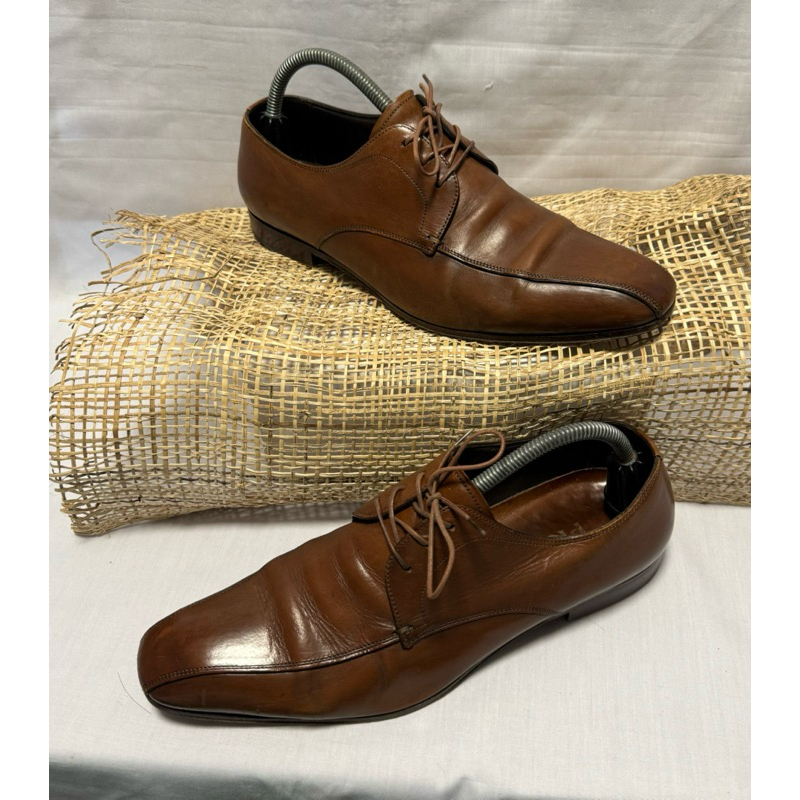 PP Brown Leather Men's Dress Shoes Size 6 1/2 | Shopee Philippines