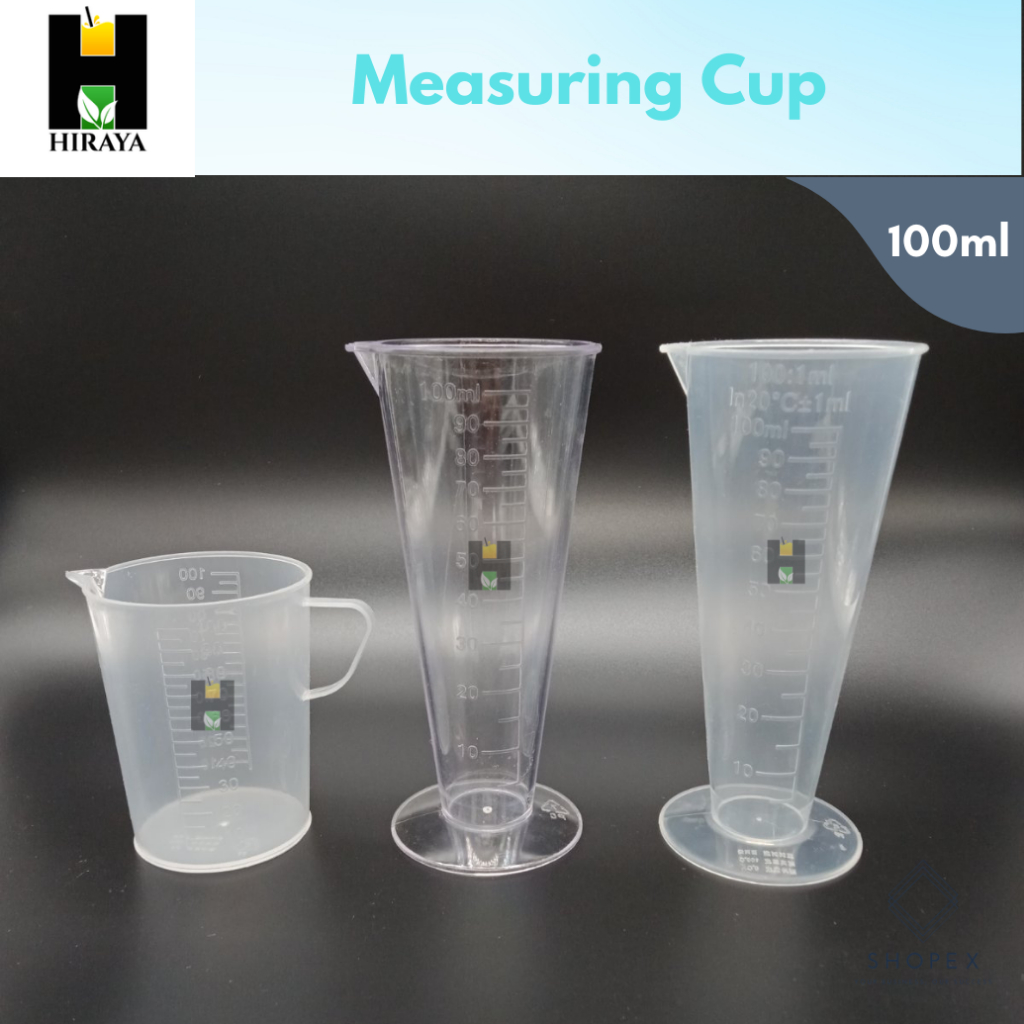 100 ML Measuring Cup (100 CC) Clear Scale/ Jigger/ Pour Spout Measuring ...