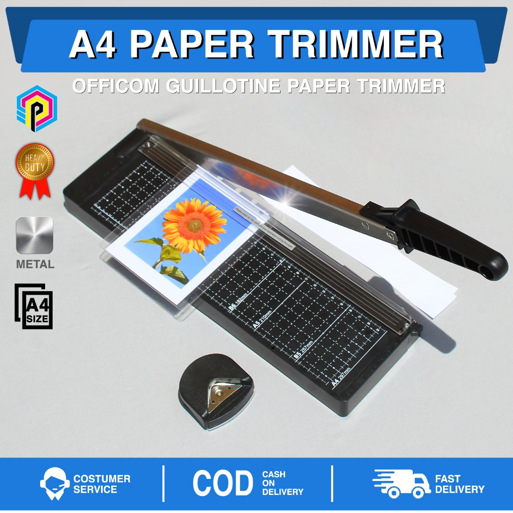 Officom S-101 A4/Half Size Portable Paper Cutter Board Plastic Base ...