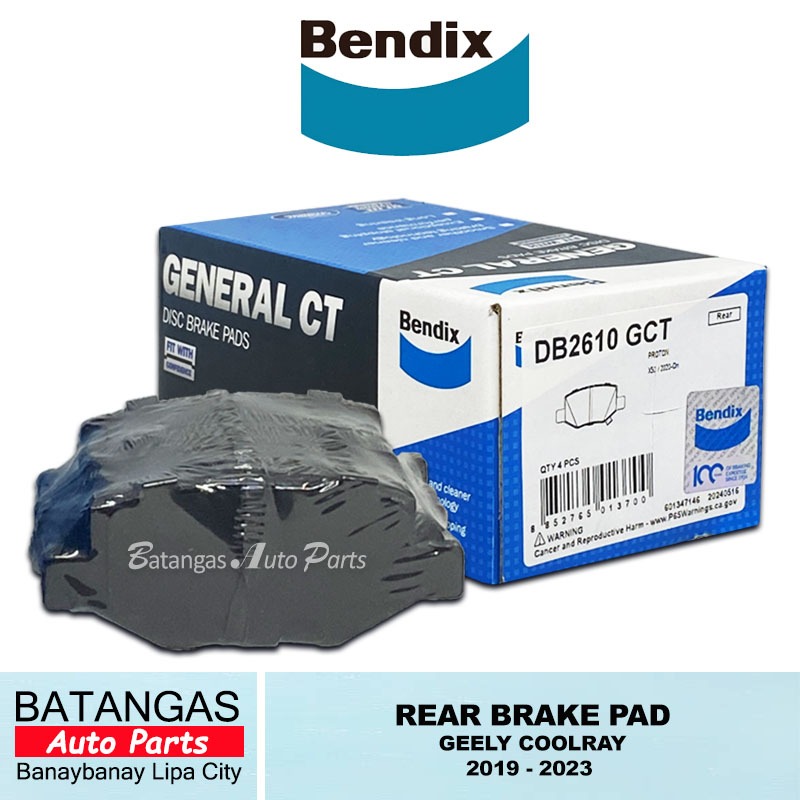 BENDIX REAR BRAKE PAD GEELY COOLRAY 2019-2023 1SET 4PCS | Shopee ...