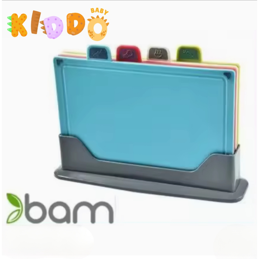 Mambobaby 5in1 Index Chopping Board Set With Storage Case Color Coded ...