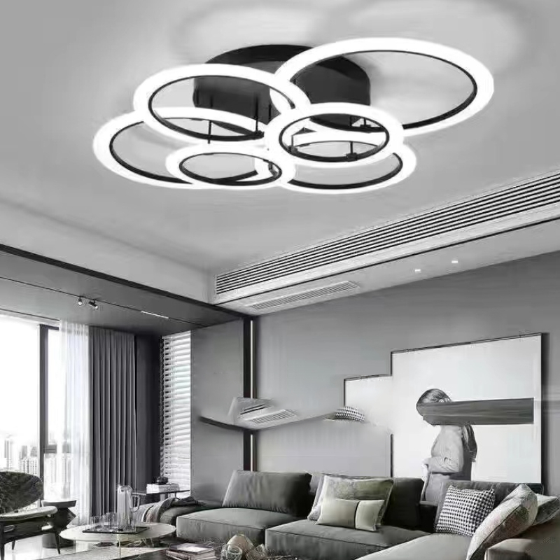 Gecree LED living room light, bedroom dining room ceiling light, tri ...