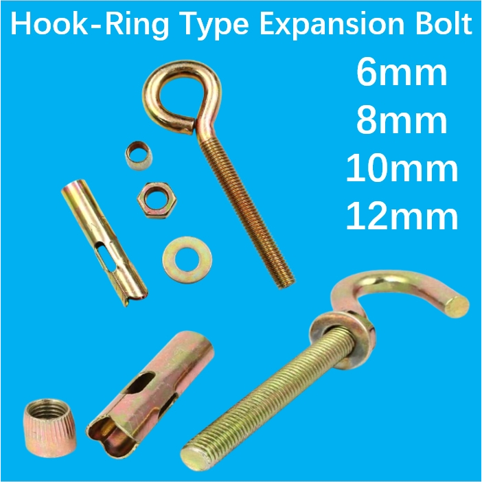 Toyu 8mm Ring And Hook Type Expansion Bolt Ring Expansion Anchor Eye ...