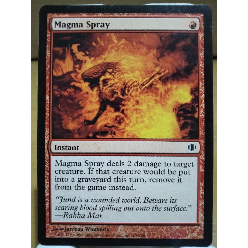 Magic: The Gathering(MTG) Card Magma Spray Shards Of Alara | Shopee ...