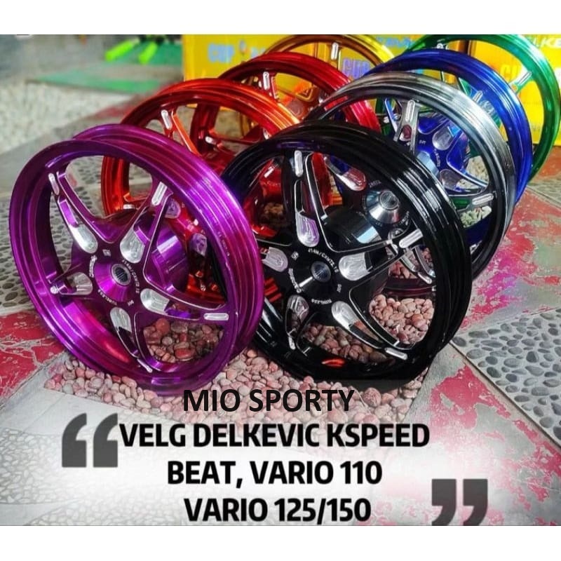 "DELKEVIC KSPEED MAGS HONDA CLICK VARIO 125/150 size:185/215 x14s MADE ...
