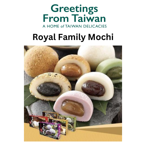 Royal Family Mochi 210g Sesame, Green Tea, Red Bean, Peanut, Fruity Peach , Jap. Style Mix ...
