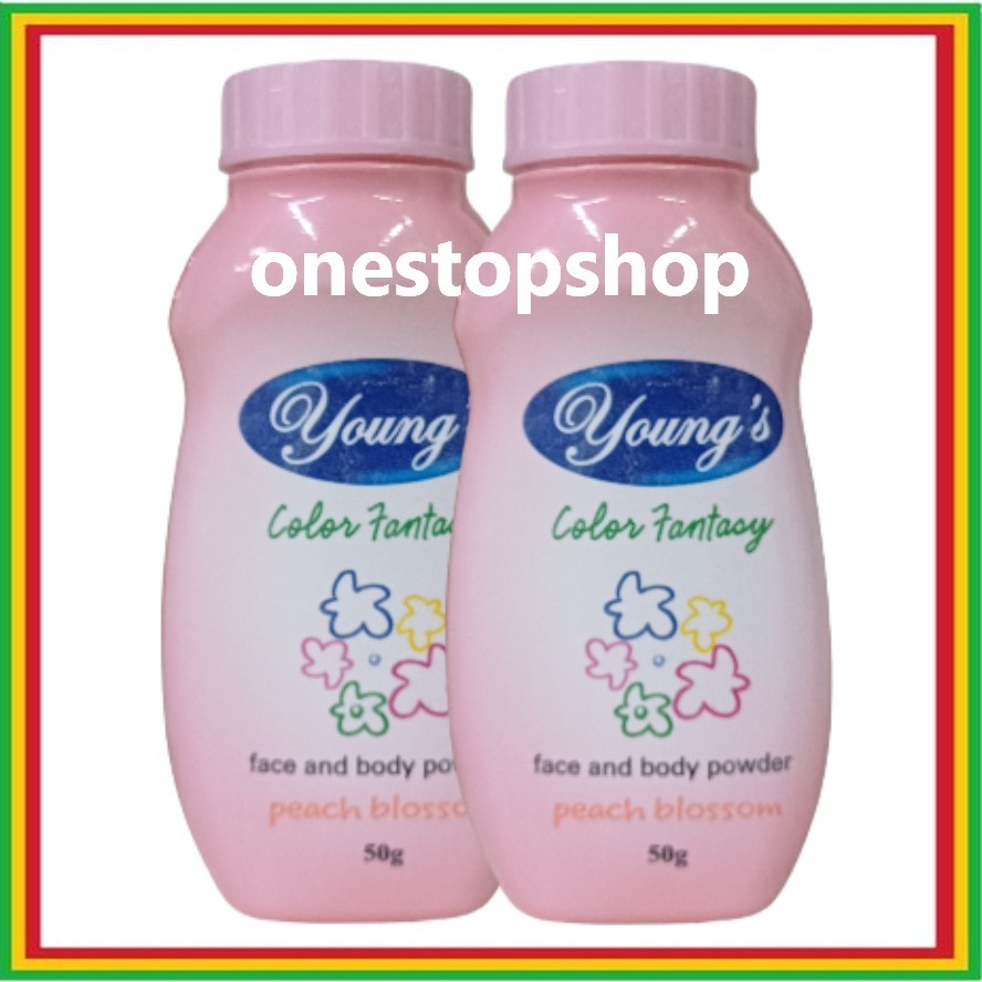 Young's Face Powder Peach Blossom 50g | Shopee Philippines