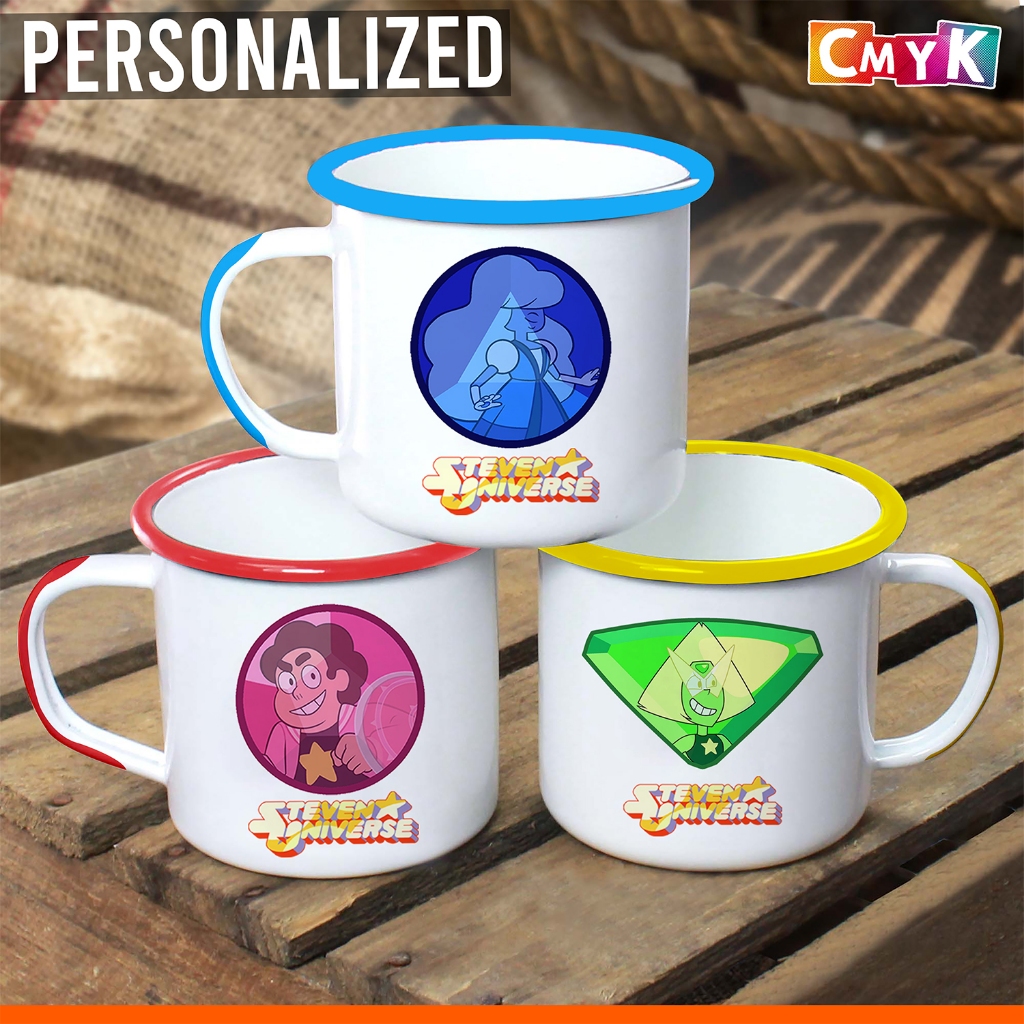 CMYK Personalized Enamel Steel mug Steven universe Design character ...
