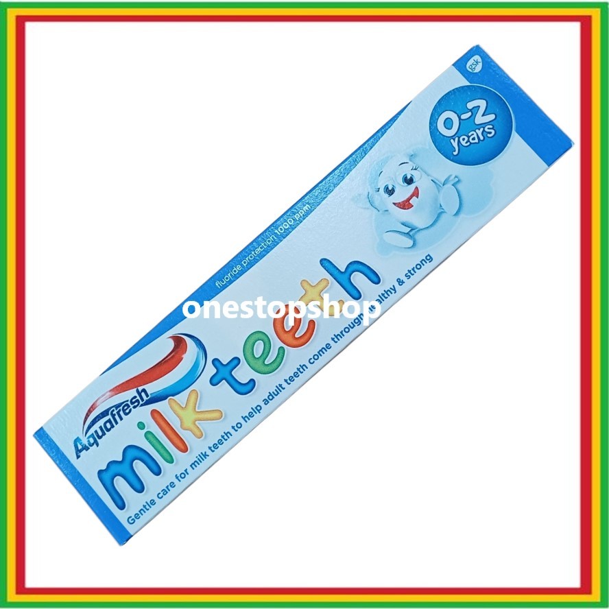 Aquafresh Milk Teeth Toothpaste 0-2years 50mL | Shopee Philippines