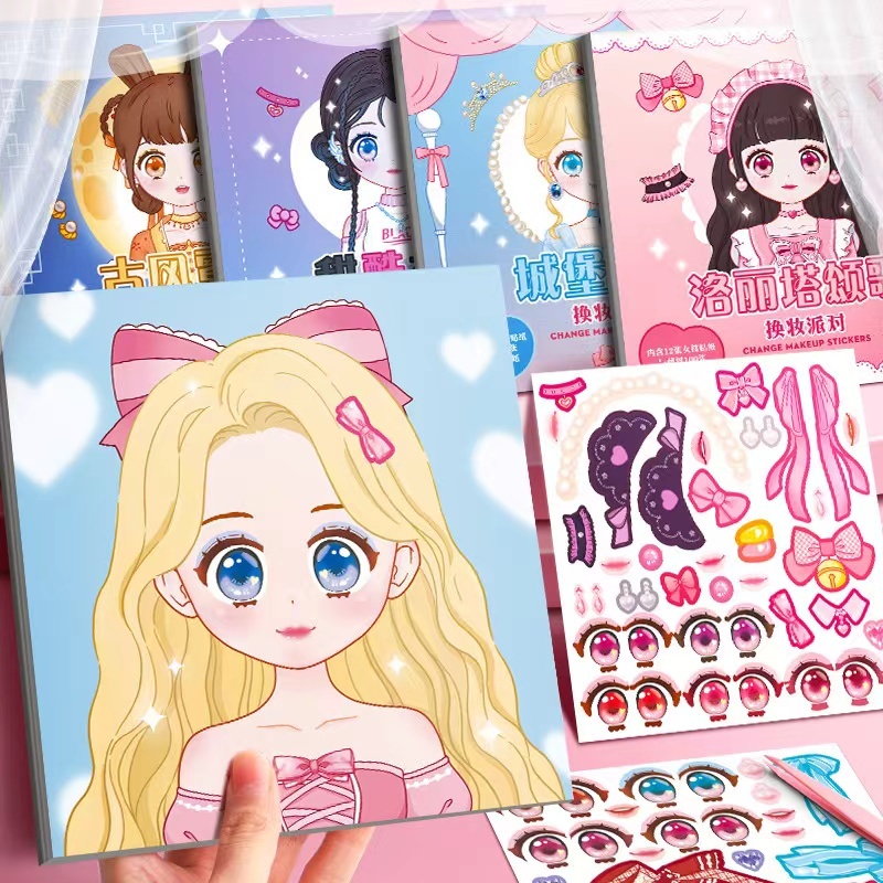 {PH local} Sticker Book Dress Up Paper Doll for Kids Girls Sticker Toy ...