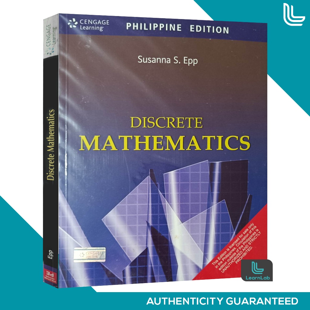 DISCRETE MATHEMATICS - Susanna S. Epp | Shopee Philippines DISCRETE MATHEMATICS - Susanna S. Epp | Shopee Philippines