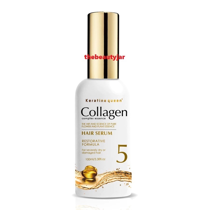Keratin Queen collagen hair serum for severely and damaged hair 100mL ...