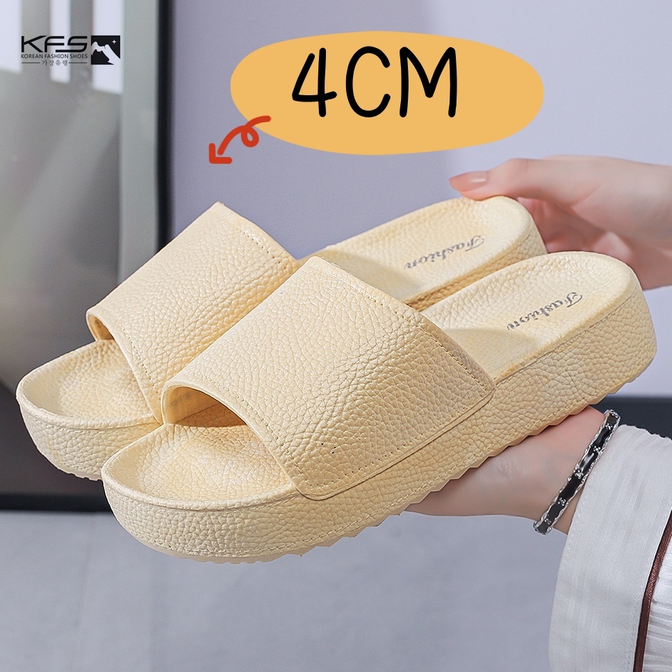 Korean Slippers For Women Trendy Two Strap EVA Unisex Slippers【add 1 ...
