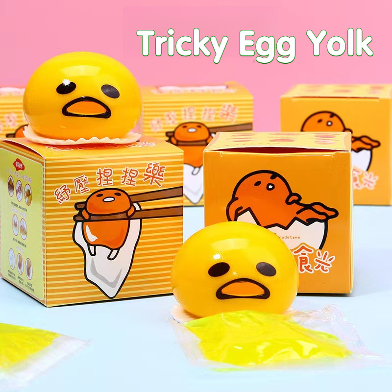 halloween toy egg yolk vomit disgusting egg yolk lazy custard vomit ...