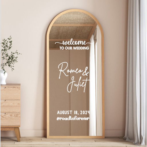 wedding mirror decal stickers l selfie mirror vinyl sticker l decals ...