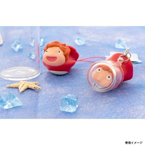 Ponyo. Soft vinyl holder. Ponyo in a bottle. Ponyo standing upside down ...