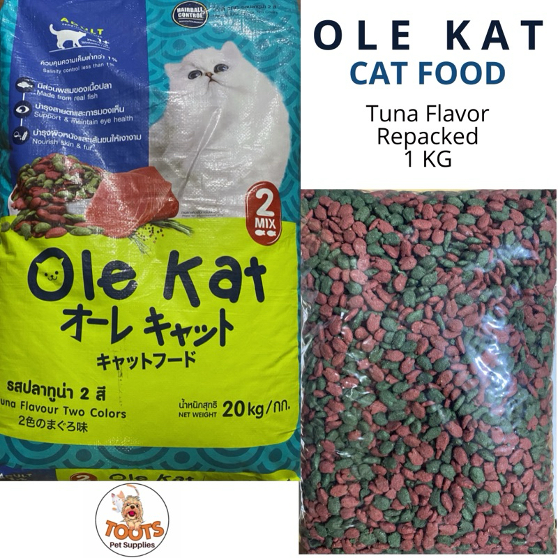 Ole Kat Adult Cat Food 1 Kilo Repacked Tuna Flavor | Shopee Philippines