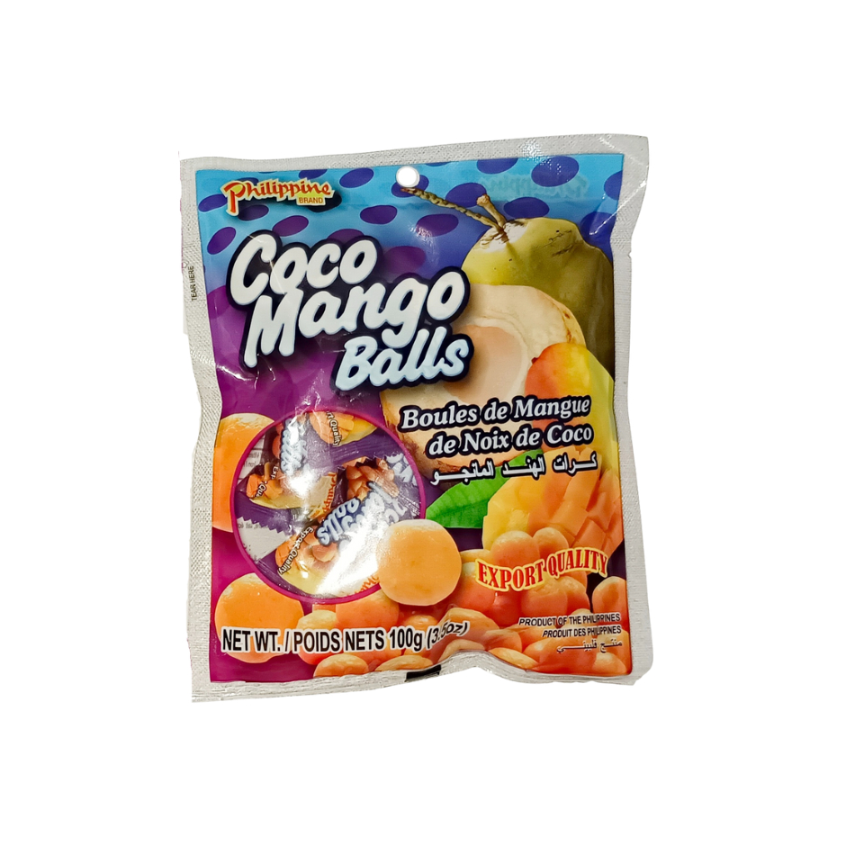 PHIL BRAND DRIED COCO MANGO BALLS 100G | Shopee Philippines