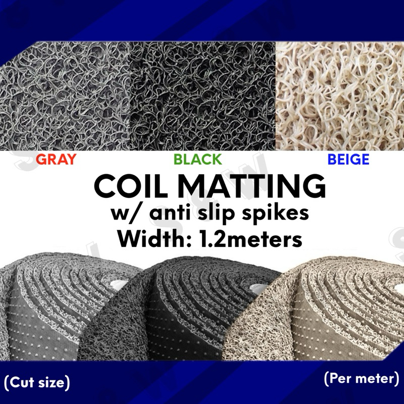 Coil Matting / Nomad Matting w/ spike (per meter) | Shopee Philippines