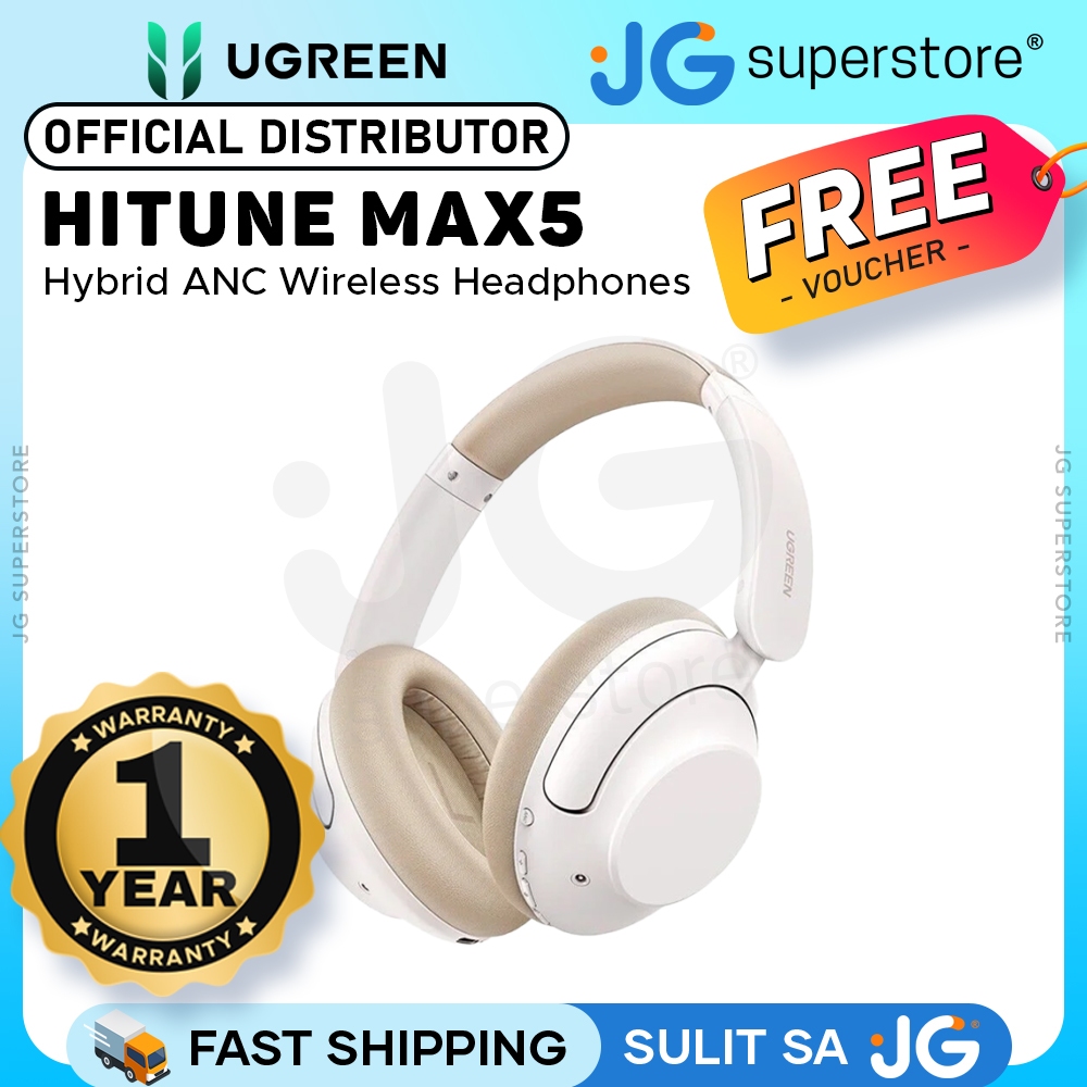 UGREEN HiTune Max5 Hybrid Wireless Bluetooth Headphone with ANC 43dB Active Noise Cancellation ...