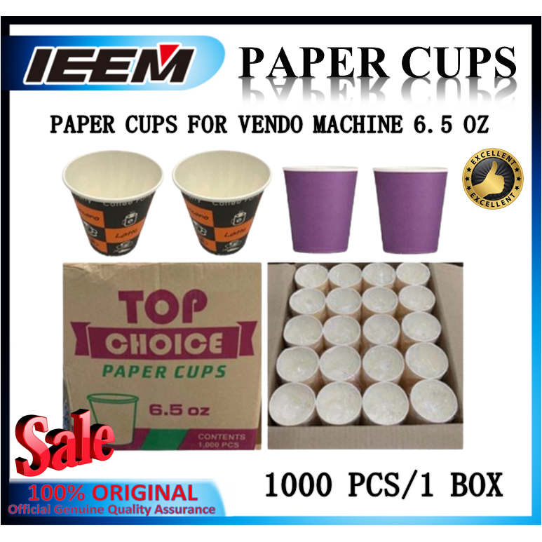 1 Box Paper cups 6.5 oz (1000 pcs) | Shopee Philippines