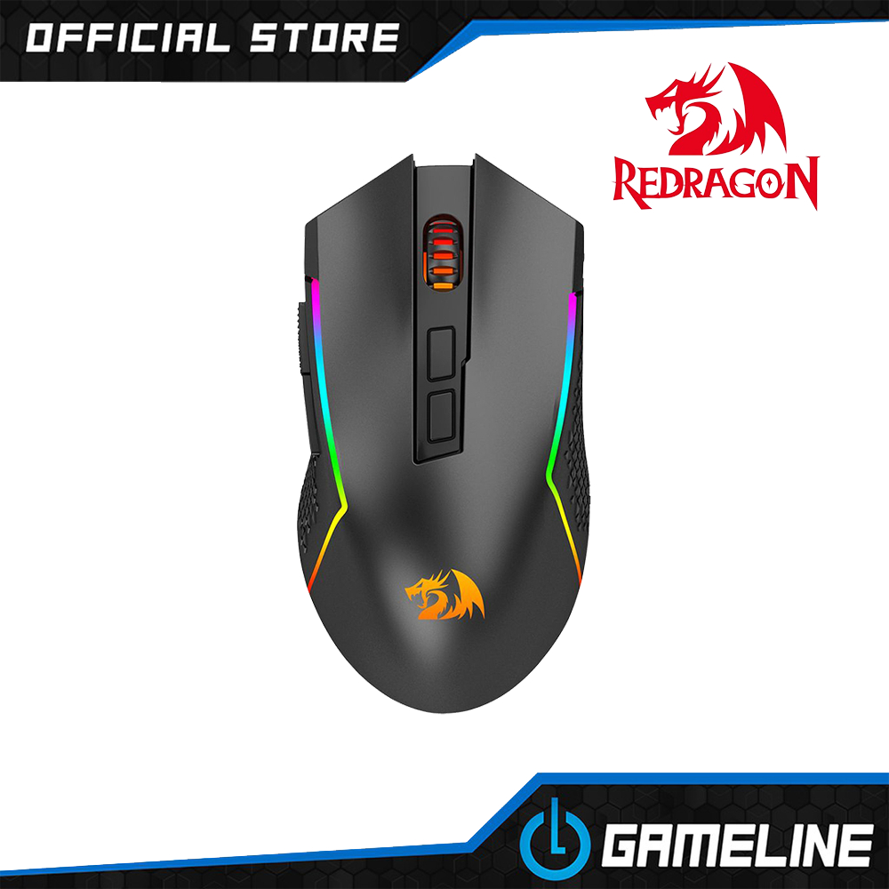 Redragon Wireless M693 RGB TRIDENT Gaming Mouse [8000 DPI] - Black ...