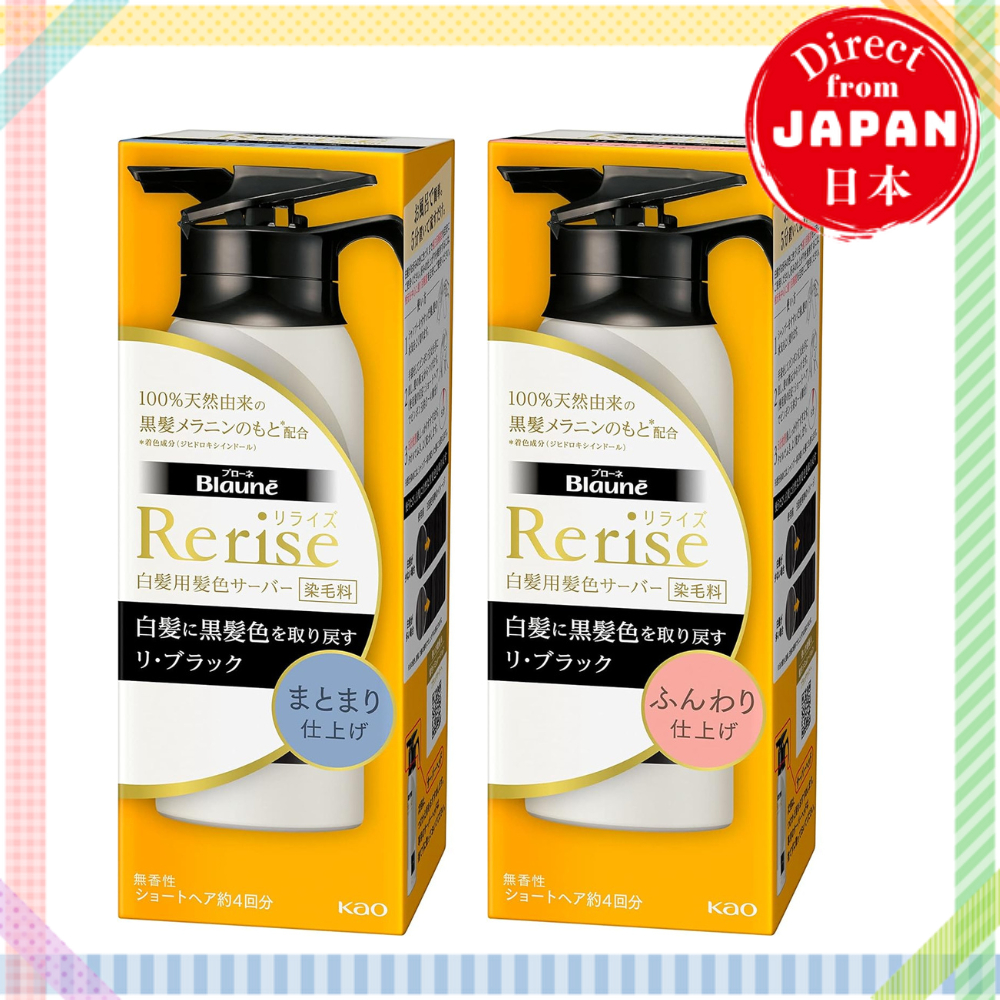 Rerise Hair Color Server for Gray Hair Re・Black 155g Cohesive Finish ...