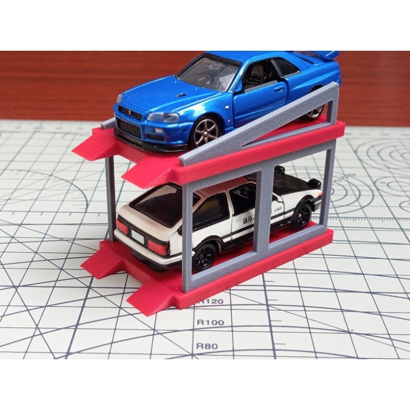 1/64 Scale Car Lift Display Miniature Diorama 3D | Shopee Philippines