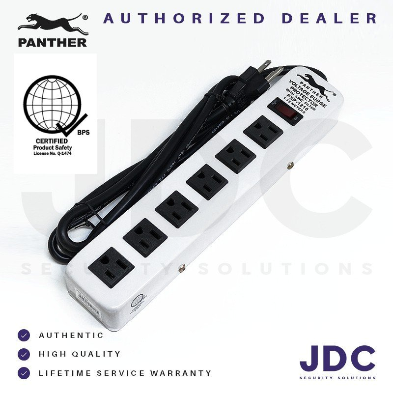 Panther PSP-1210 Extension Cord with Surge Protector, 1 Switch Breaker ...