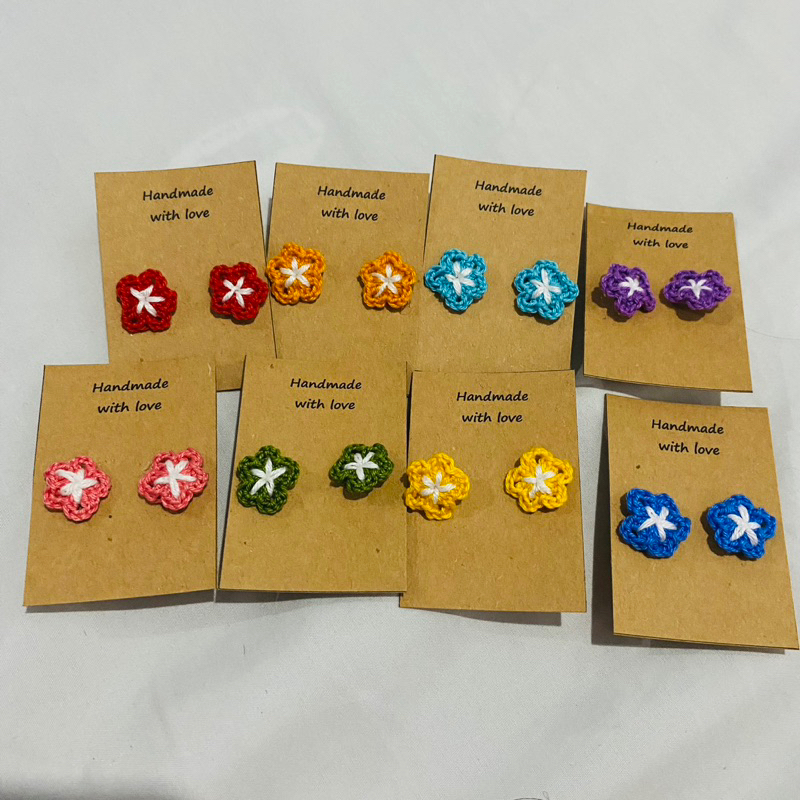 BINI inspired crochet stud earrings by Stitch it up | Shopee Philippines