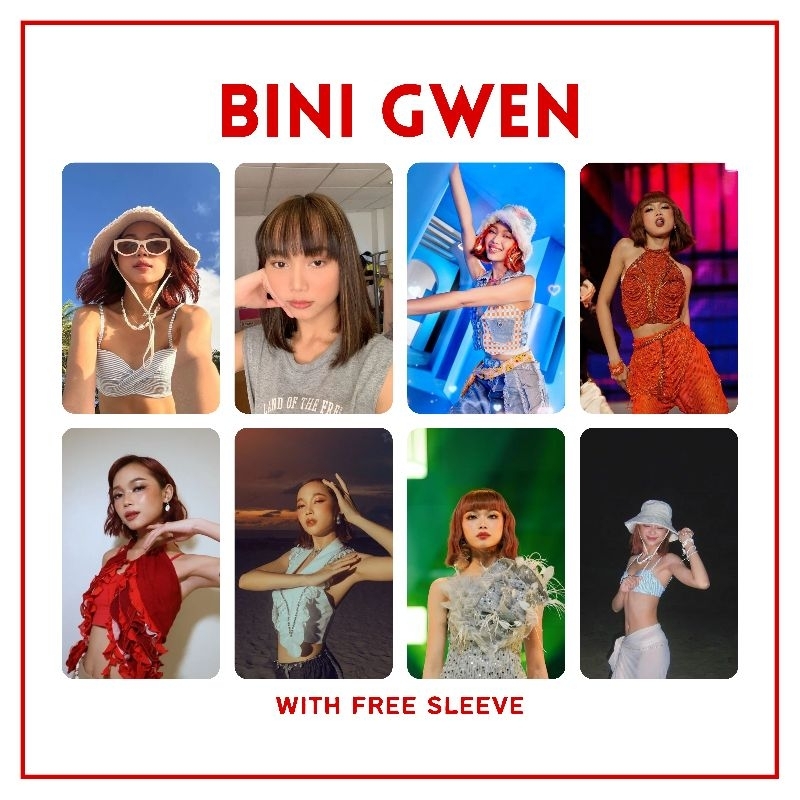 BINI Gwen Photocard Selca Matte Finish | arastudios | Shopee Philippines