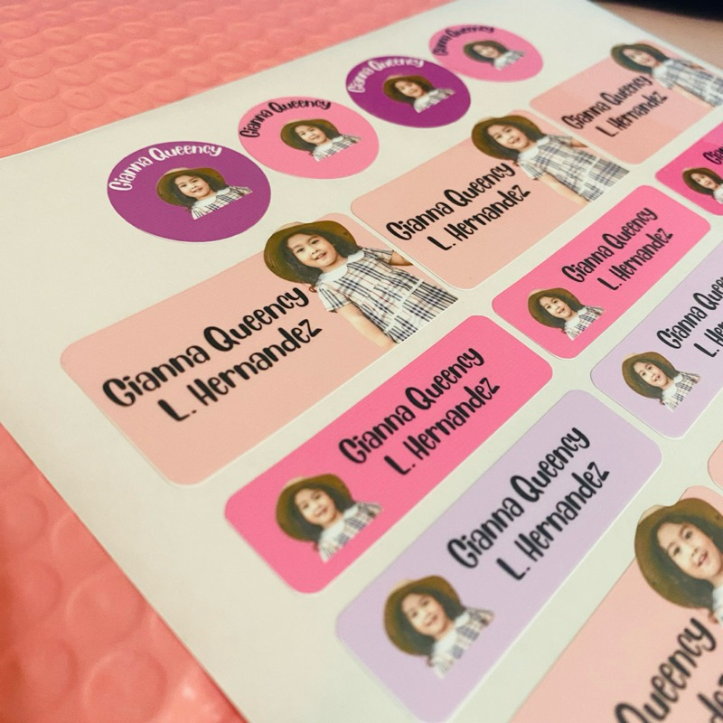 26pcs Personalized Name Stickers With Your Own Photo Waterproof Fade ...