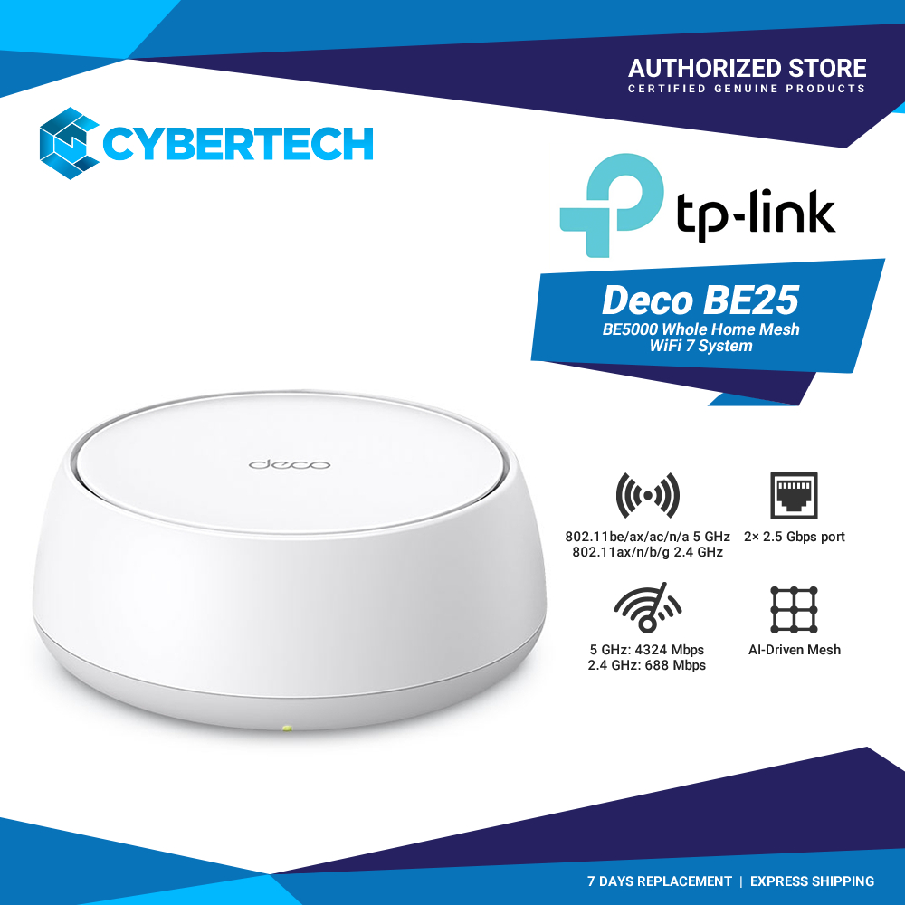 TP-Link Deco BE25 BE5000 Whole Home Mesh WiFi 7 System | Shopee Philippines
