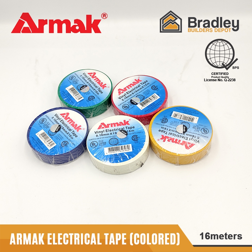 Armak Electrical Tape (Colored) 16meters | Shopee Philippines