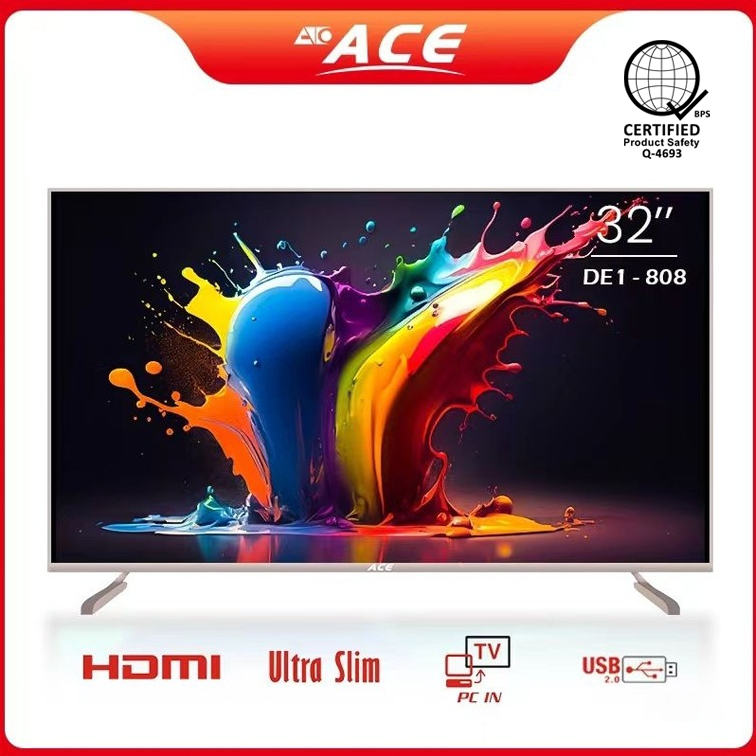 ACE 32" ULTRA-Slim LED TV Frameless LED-808 DE1 | Shopee Philippines