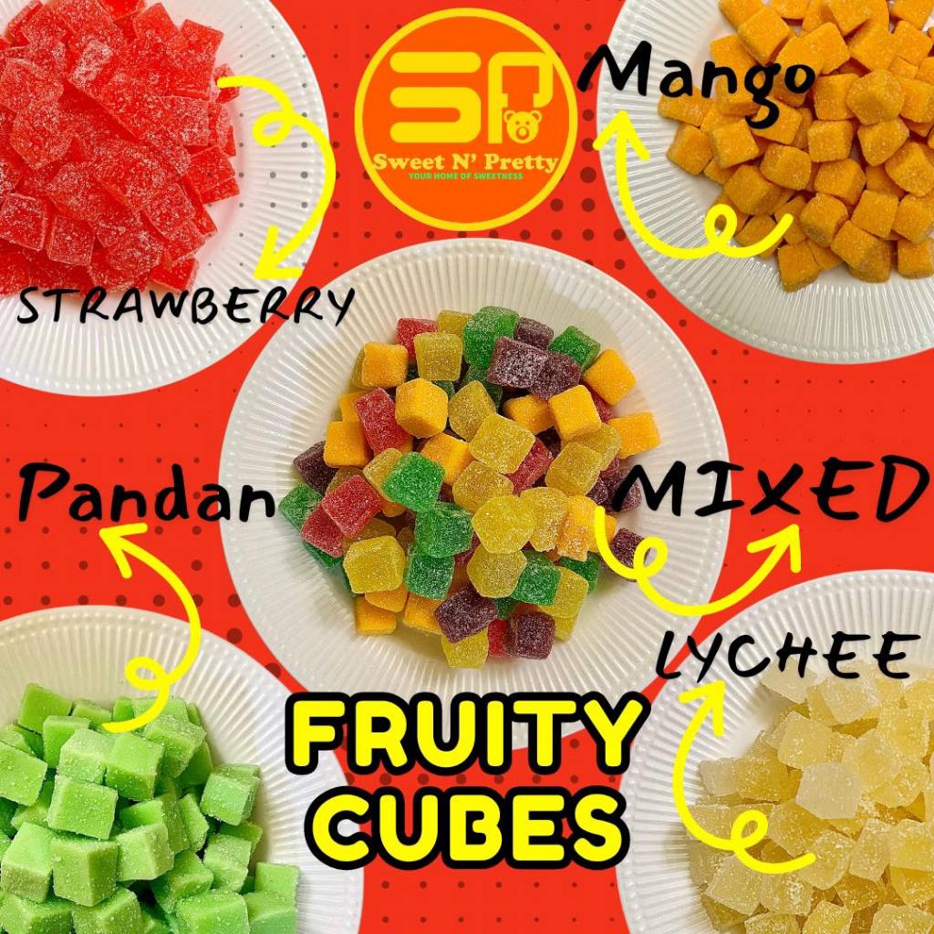 FRUITY CUBES - Sweet Gummy Candy | Shopee Philippines