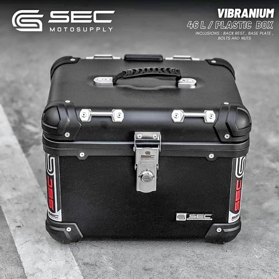 SEC 45L VIBRANIUM TOP BOX KRYPTONITE (FREE BACKREST, REFLECTOR STICKER ...