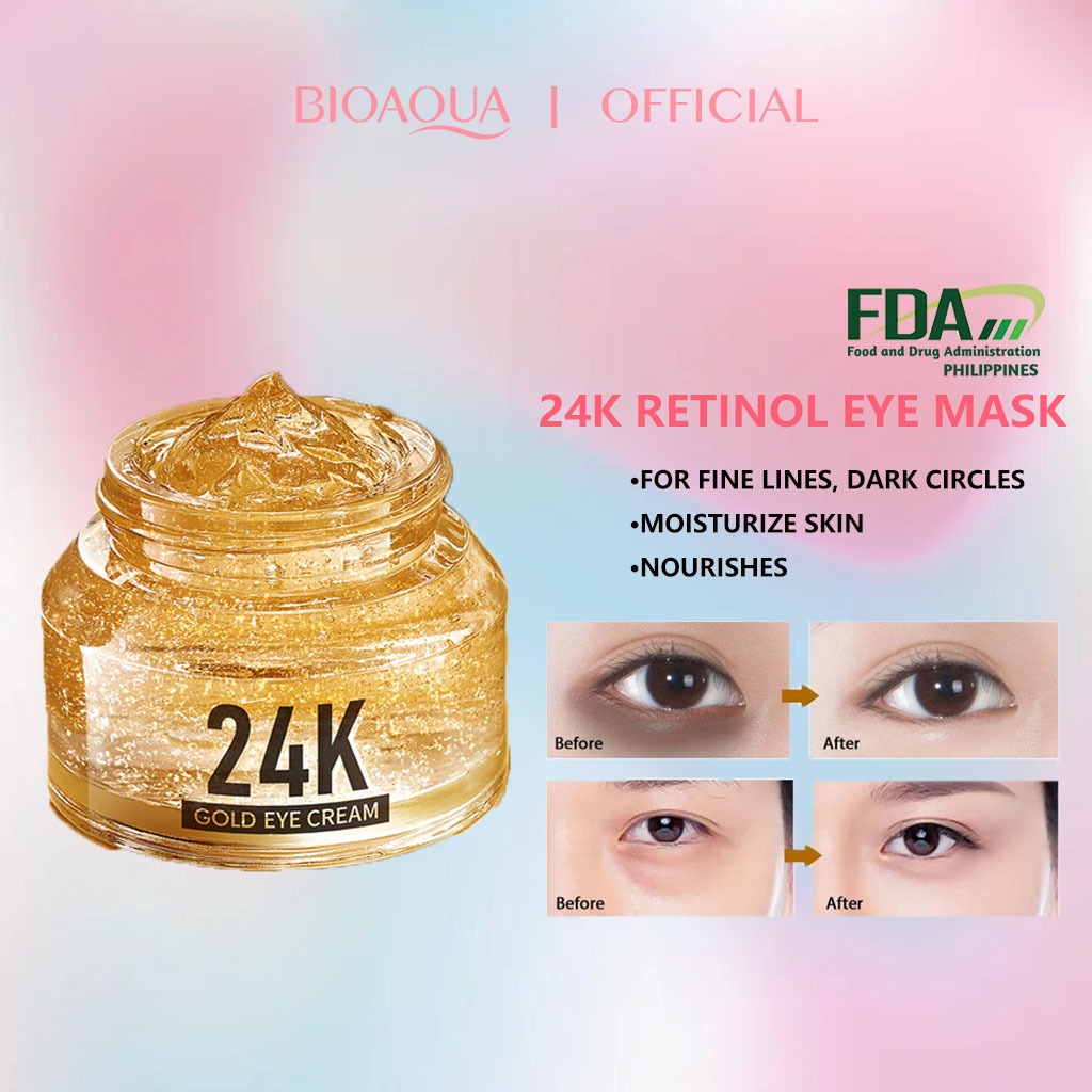 BIOAOUA 24K Golden Hyaluronic Acid Anti-Aging Multi-Effects Eye Cream ...