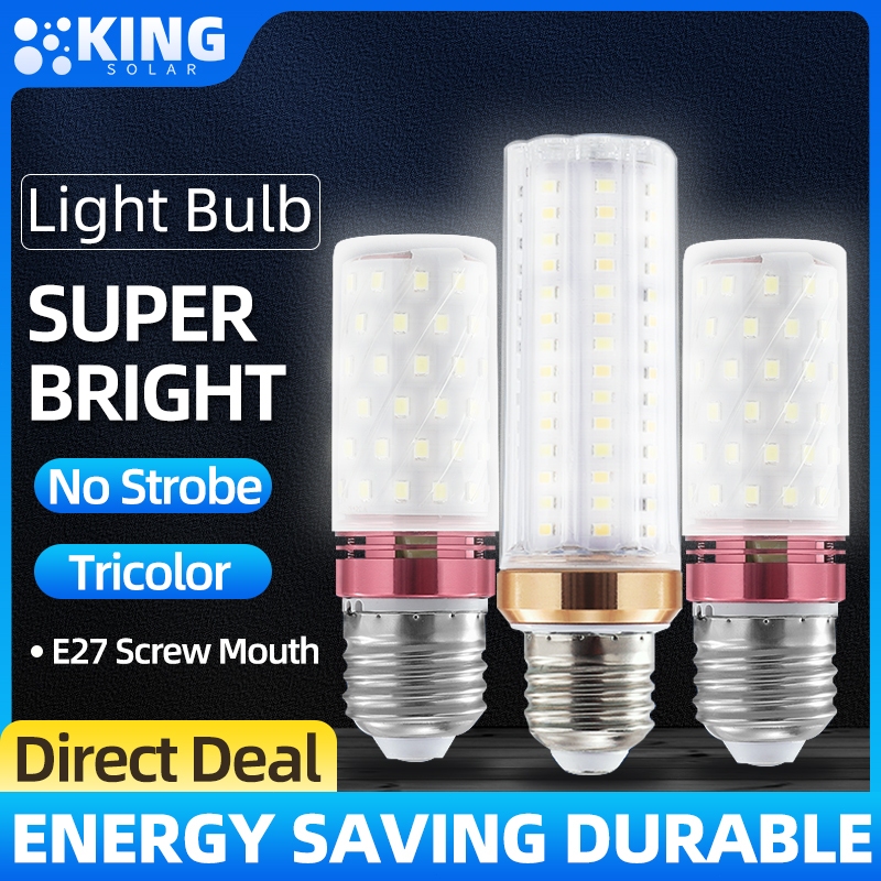 KINGSOLAR Led Tri Color Light Corn Bulbs Lamp E27 High Brightness Home ...