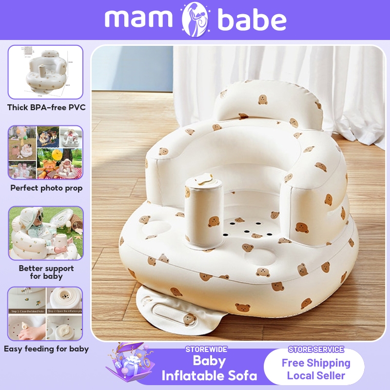 Baby Soft Sofa Thicken Inflatable Portable Sofa Seat Inflatable Air ...