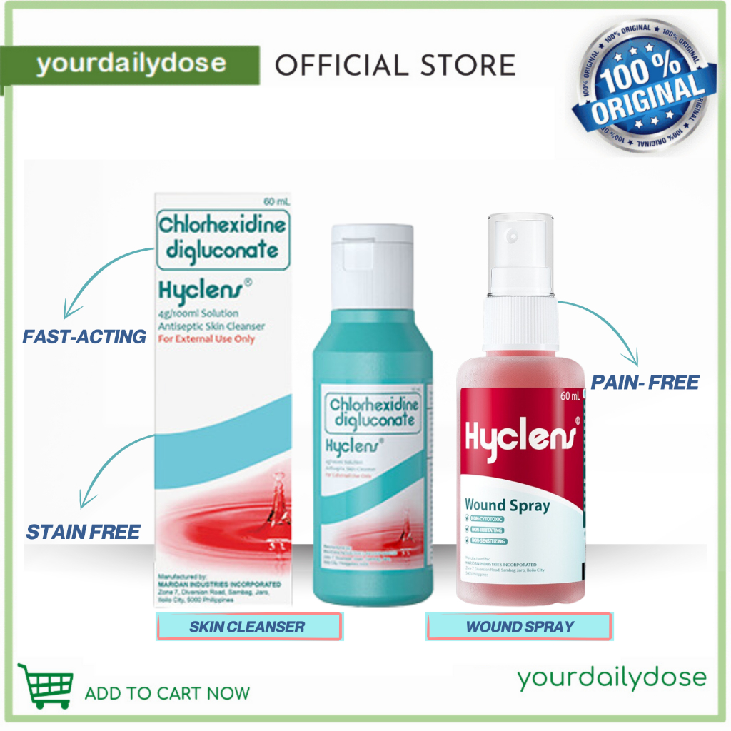 Hyclens Wound Spray/Cleanser Solution 60 mL | Shopee Philippines