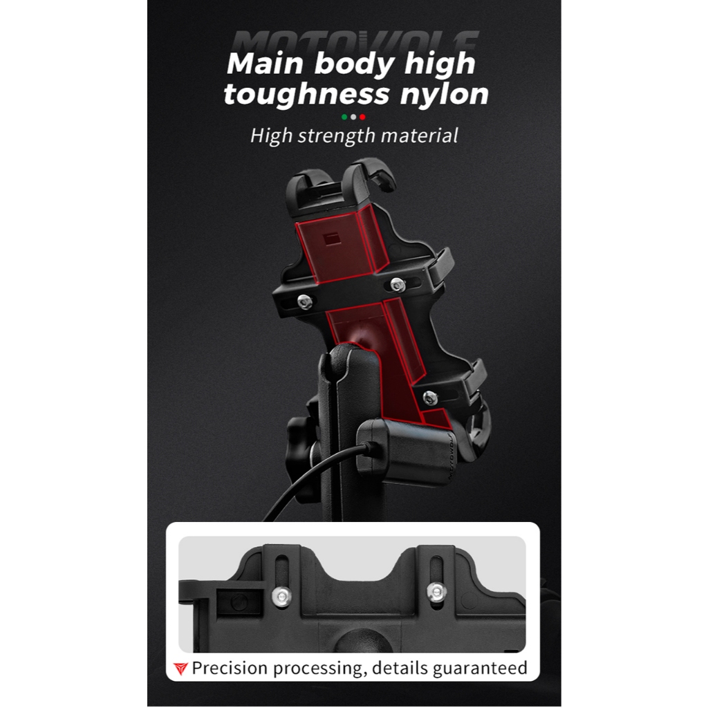 Motowolf cp holder version 5 original motowolf phone holder motowolf ...