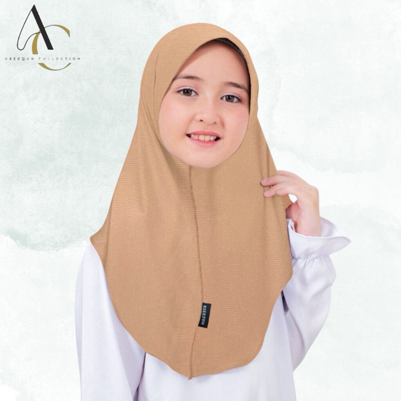 ASEEQAH ALFARO Kids Instant Hijab Uniqlo Knitted For Children Grade ...