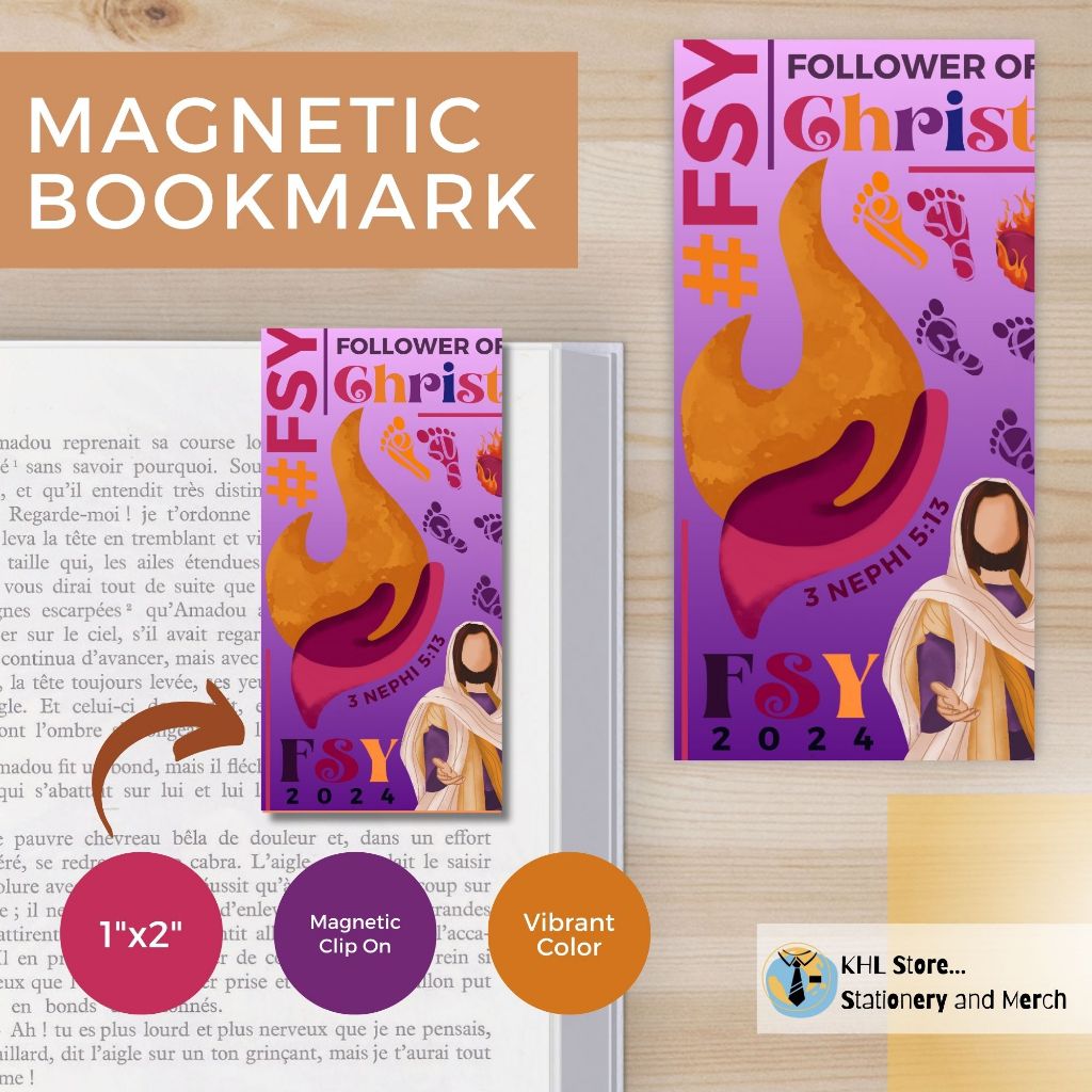 FSY 2024 Follower of Christ Magnetic Bookmark | Shopee Philippines