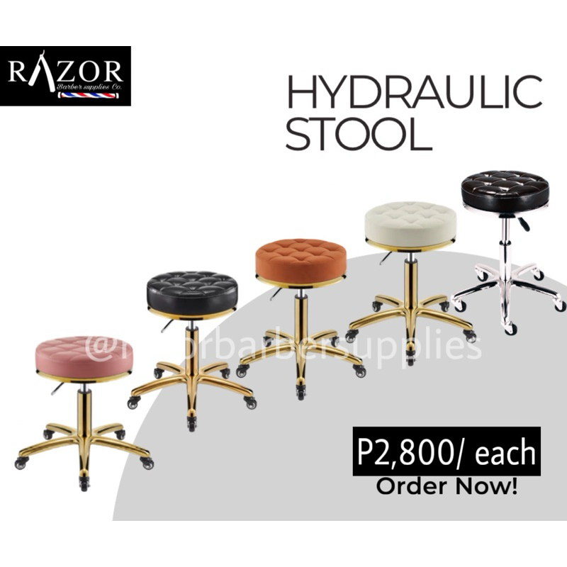 Hydraulic Stool Beauty Salon Stool Rolling Chair Razor Barber Supplies ...