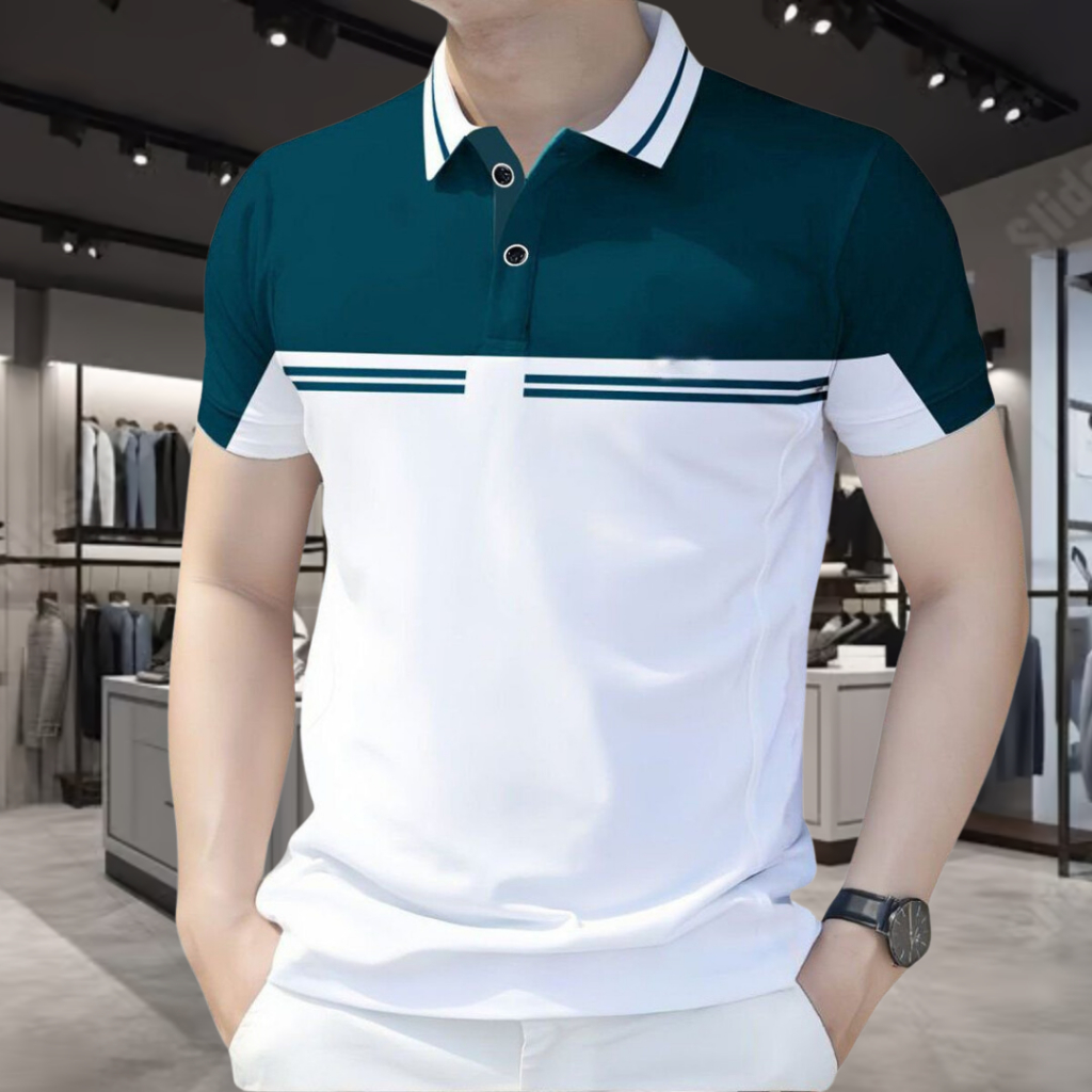Polo shirt for men, simple style men's polo shirt made of cool cotton ...